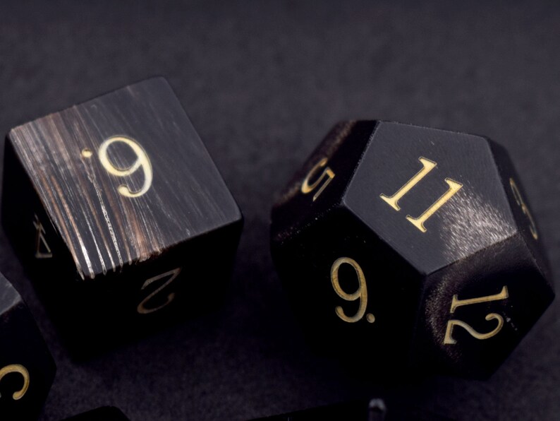 Medieval Horn Dice Set-water Buffalo Horn Dice-polyhedral Dice - Etsy