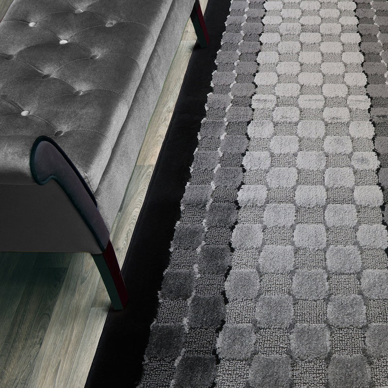 Checkered Rug Runner - Etsy