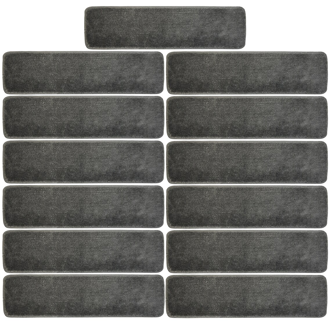 Slip Skid Resistant Latex Rubber Backed Stair Treads, 9'' X 28'', Solid ...
