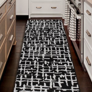Custom Length Non-slip Washable Runner Rug for Bathroom Kitchen Hallway ...