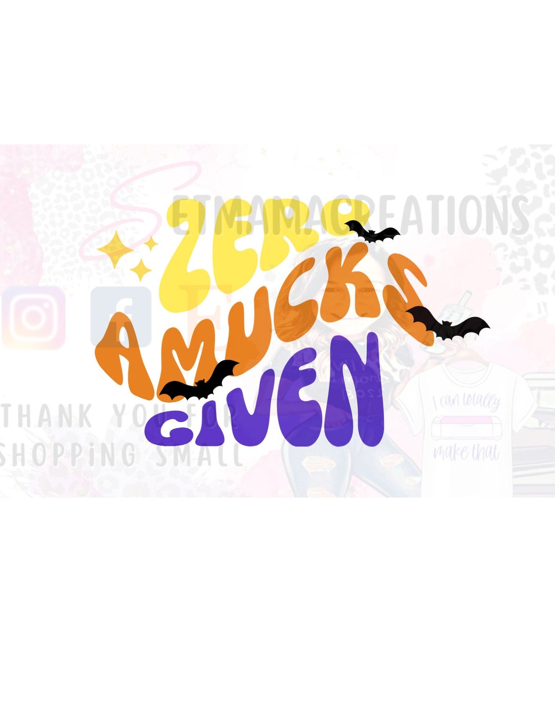 Zero Amucks Given Svg, Zero Amucks Given Png, Hocus Pocus Svg, Hocus ...