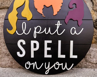 Hocus Pocus Chalkboard Printable I Put a Spell on You Halloween Hocu ...