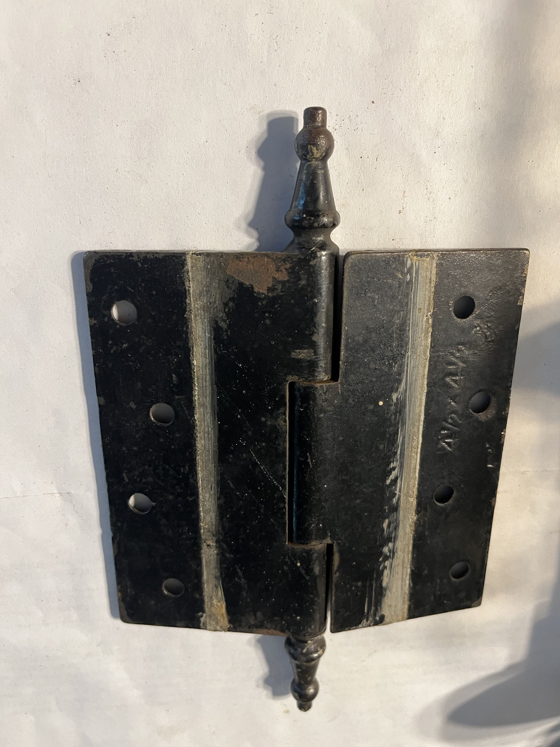 Antique Vintage Early Steeple Top Victorian 4 1/2" X 4 1/2" Door Hinge ...