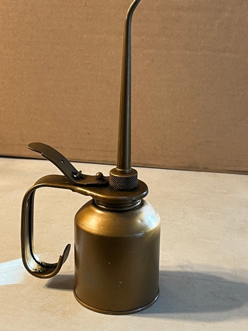 Antique Vintage Eagle Rainbow Handy Pump Oiler Gold Can Gas - Etsy
