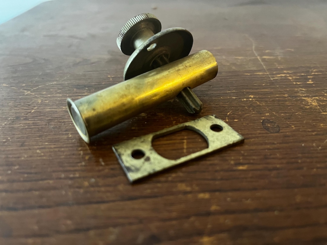 Antique Vintage Small Brass Cabinet Door Bolt Latch Lock Part - Etsy