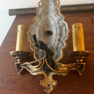 Antique Vintage Cast Metal Wall Sconce Light Socket Fixture - Etsy