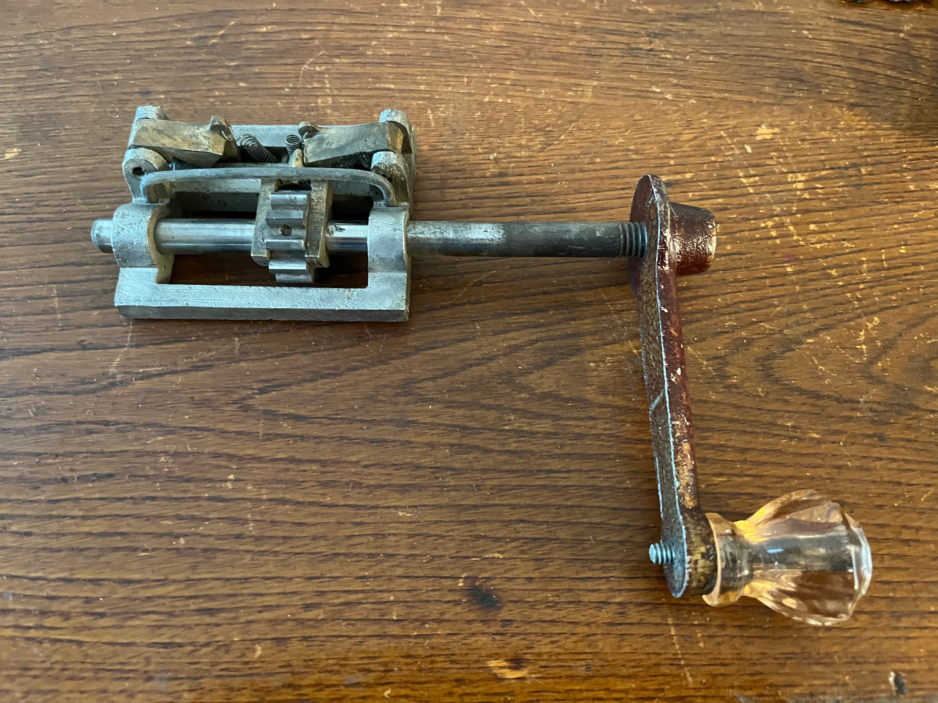 Antique Vintage Door Crank Handle Lock Steampunk Hardware - Etsy