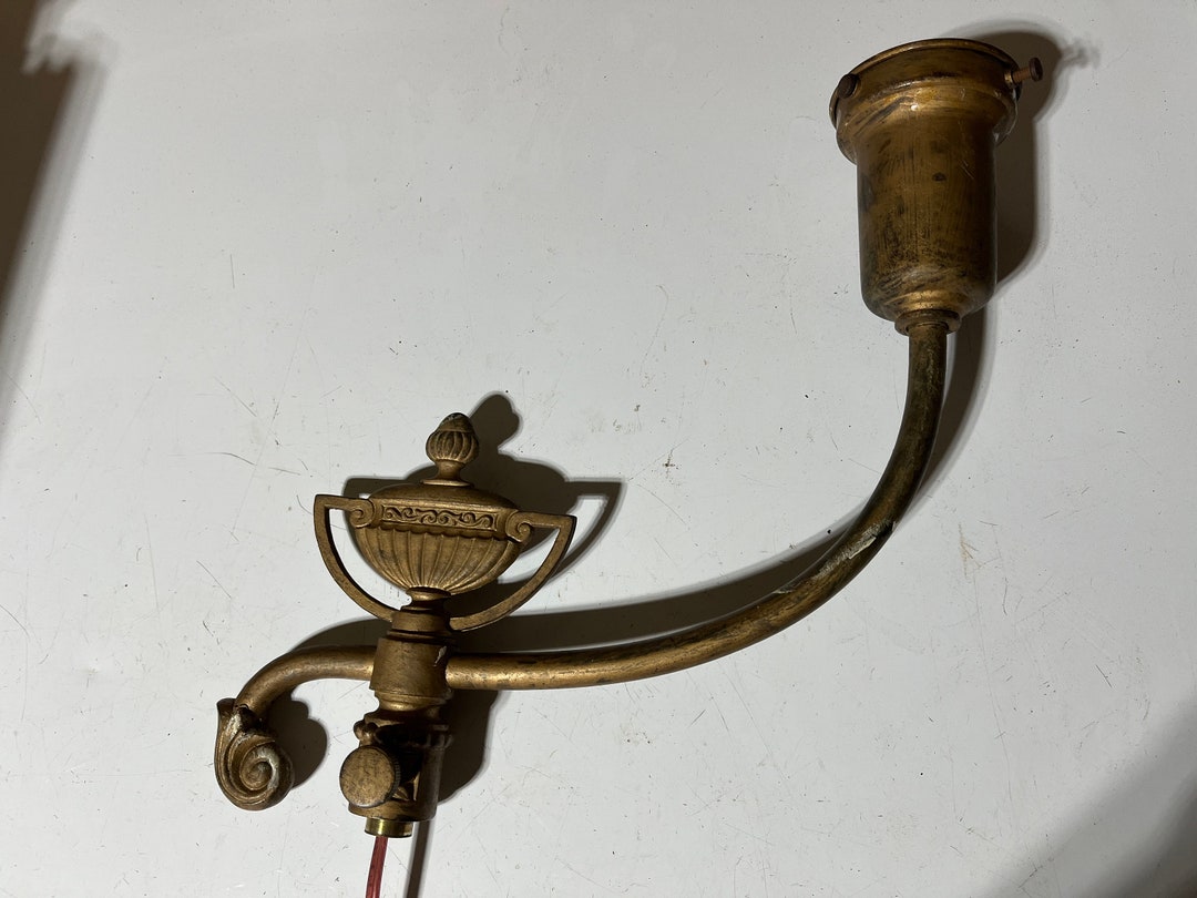 Antique Vintage Brass Floor Lamp Arm Light Part - Etsy