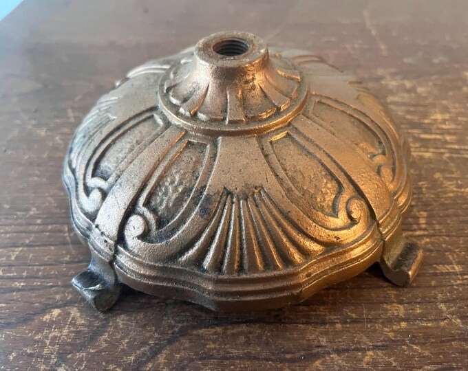 Antique Vintage Cast Iron 6 1/2" Dia. Lamp Base Light Part - Etsy