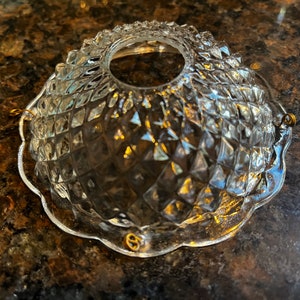 Antique Vintage Chandelier Light Fixture Glass Bobeche Crystals Lamp ...