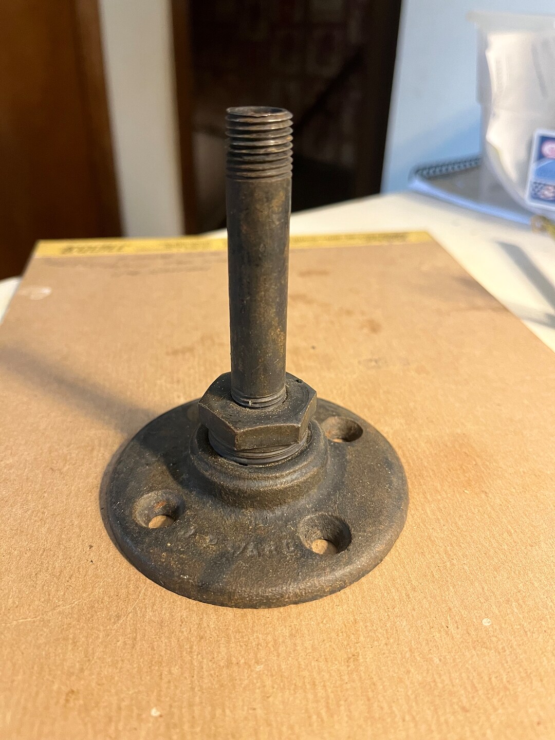 Antique Vintage Heavy Cast Iron Light Fixture Bracket Lamp Part - Etsy