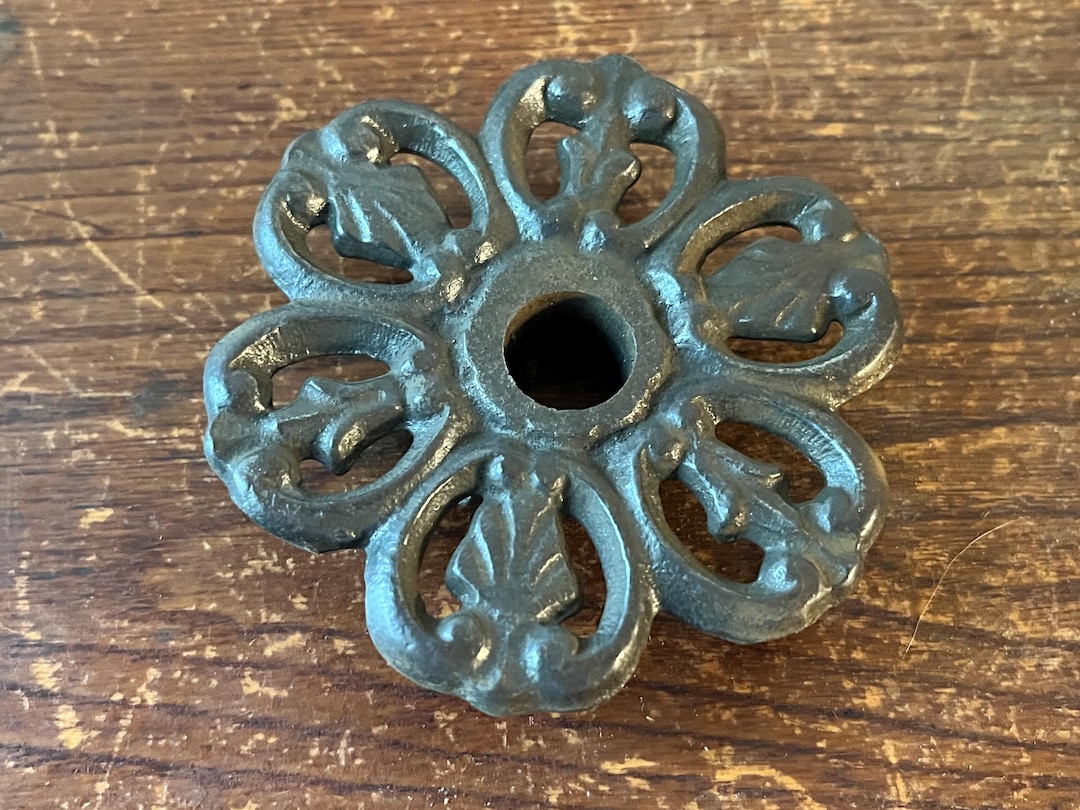 Antique Vintage Cast Iron Light Fixture Socket Bobeche Lamp Part - Etsy