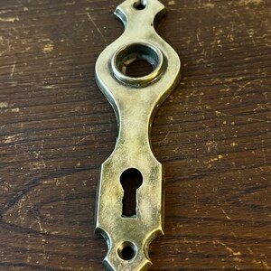 Antique Vintage Bronze Art Deco Door Knob Lock Plate - Etsy