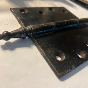 Antique Vintage Early Steeple Top Victorian 4 1/2" X 4 1/2" Door Hinge ...