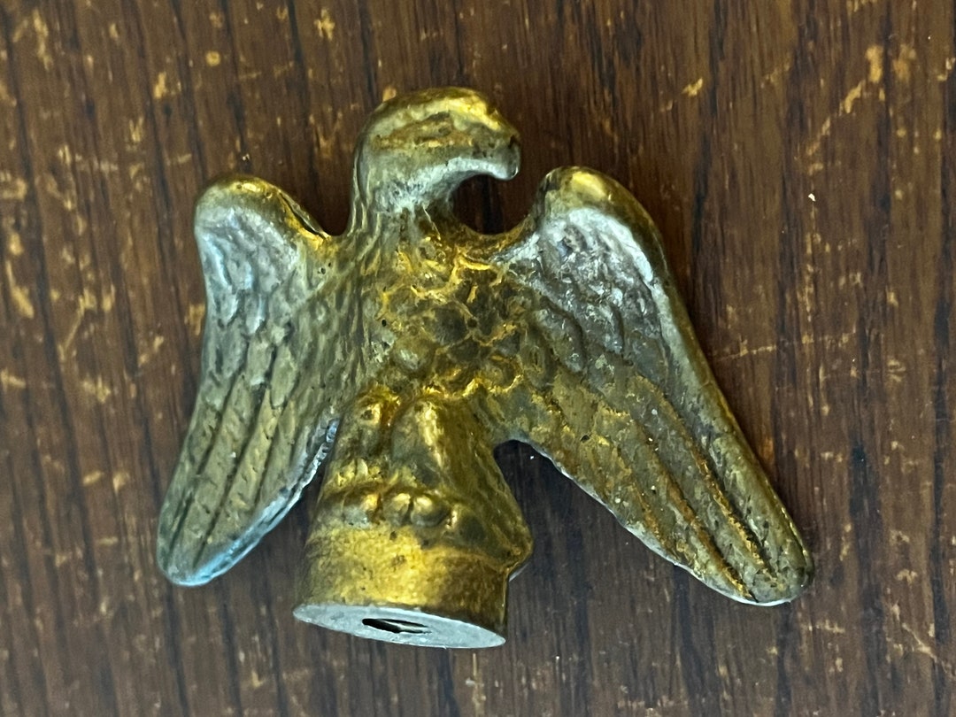 Antique Vintage Brass Lamp Clock Eagle Finial - Etsy