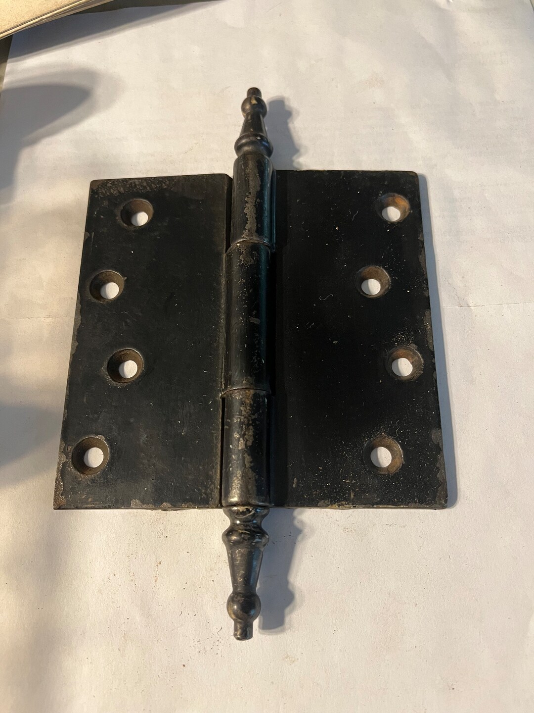 Antique Vintage Early Steeple Top Victorian 4 1/2" X 4 1/2" Door Hinge ...