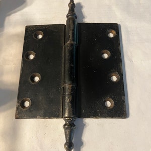 Antique Vintage Early Steeple Top Victorian 4 1/2" X 4 1/2" Door Hinge ...
