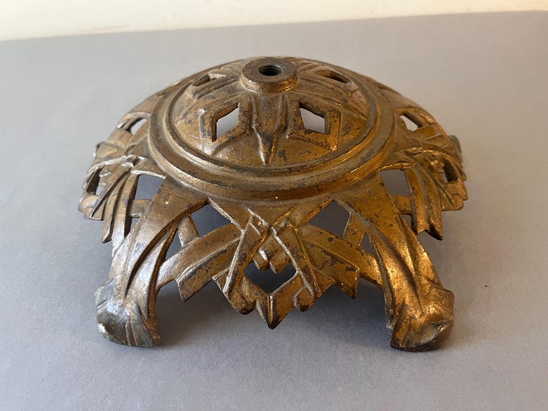 Antique Vintage Cast Iron Art Deco Lamp Base Light Part - Etsy