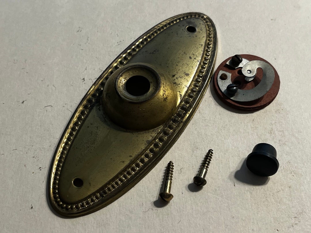 Antique Vintage Brass (nos) Beaded Door Bell Doorbell - Etsy