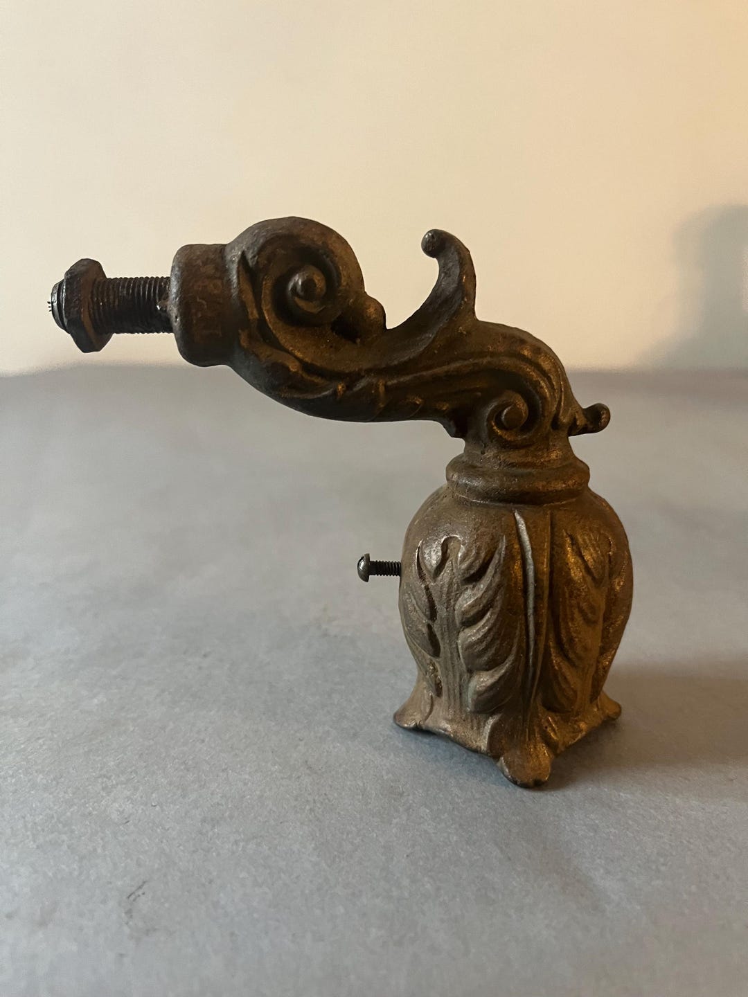 Antique Vintage Cast Iron Light Socket Arm Lamp Part - Etsy