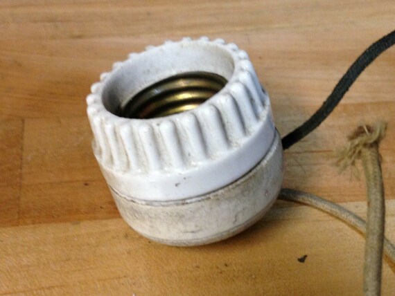 ANTIQUE VINTAGE PORCELAIN Chandelier Light Fixture Socket Part - Etsy