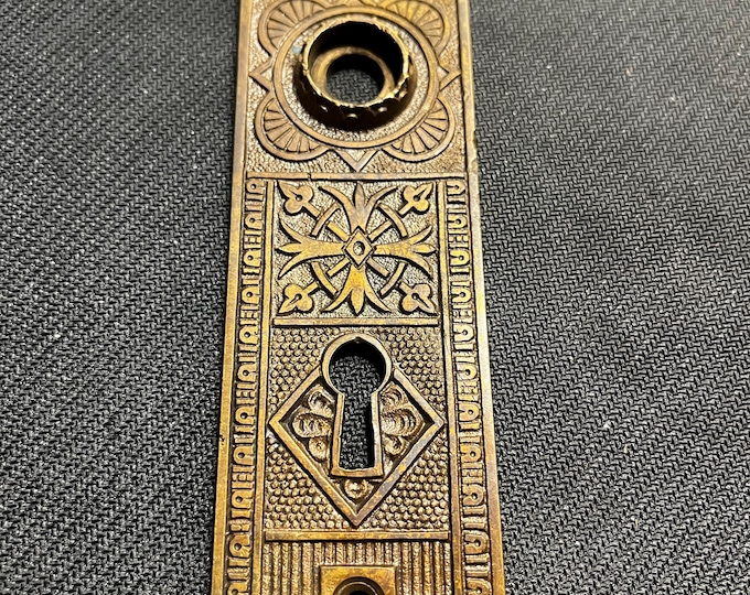 Antique Vintage Solid Brass Victorian Eastlake Door Knob Key Hole Plate - Etsy