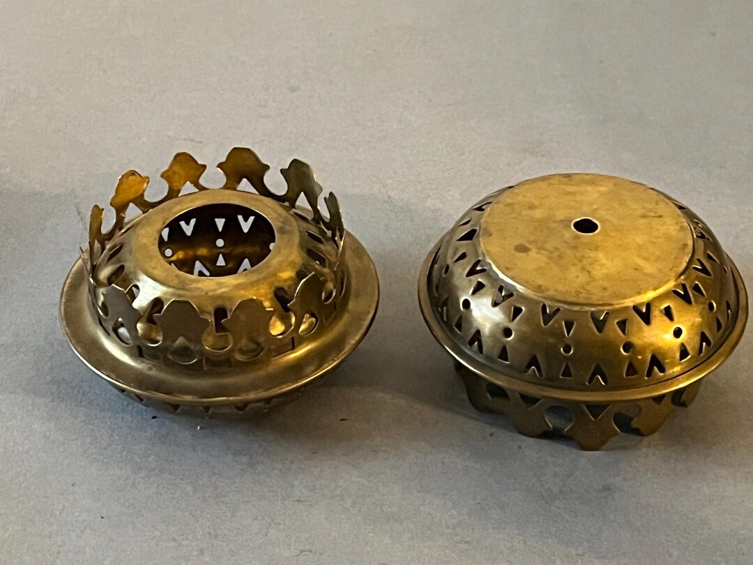 Antique Vintage Brass Oil Lamp Gallery Light Parts Repurpose - Etsy