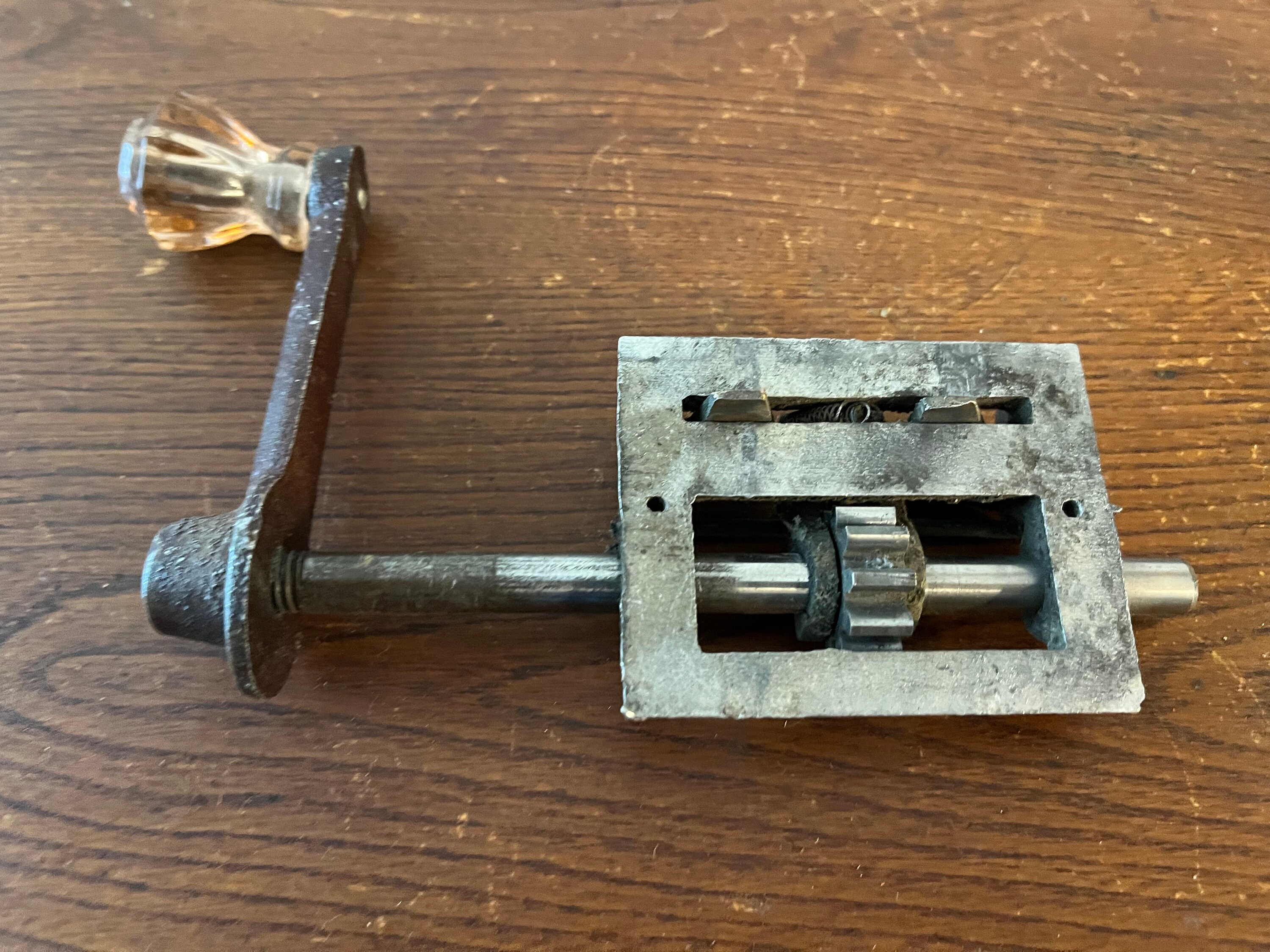 Antique Vintage Door Crank Handle Lock Steampunk Hardware - Etsy
