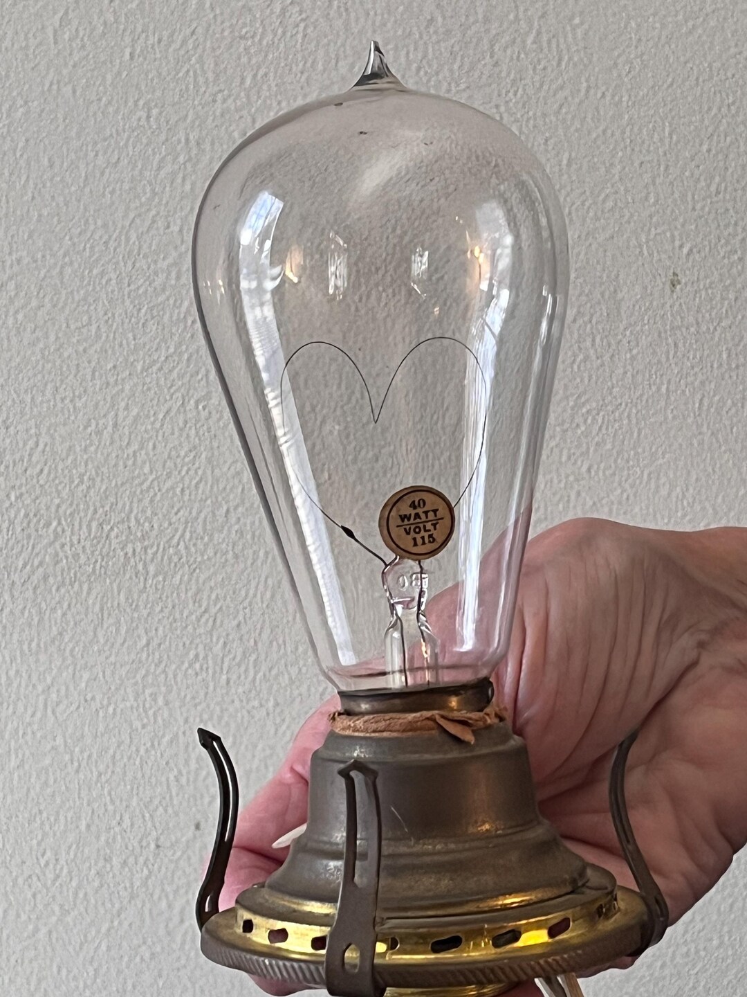 Antique Vintage Edison Mazda Tip Carbon Filament Light Bulb Works - Etsy
