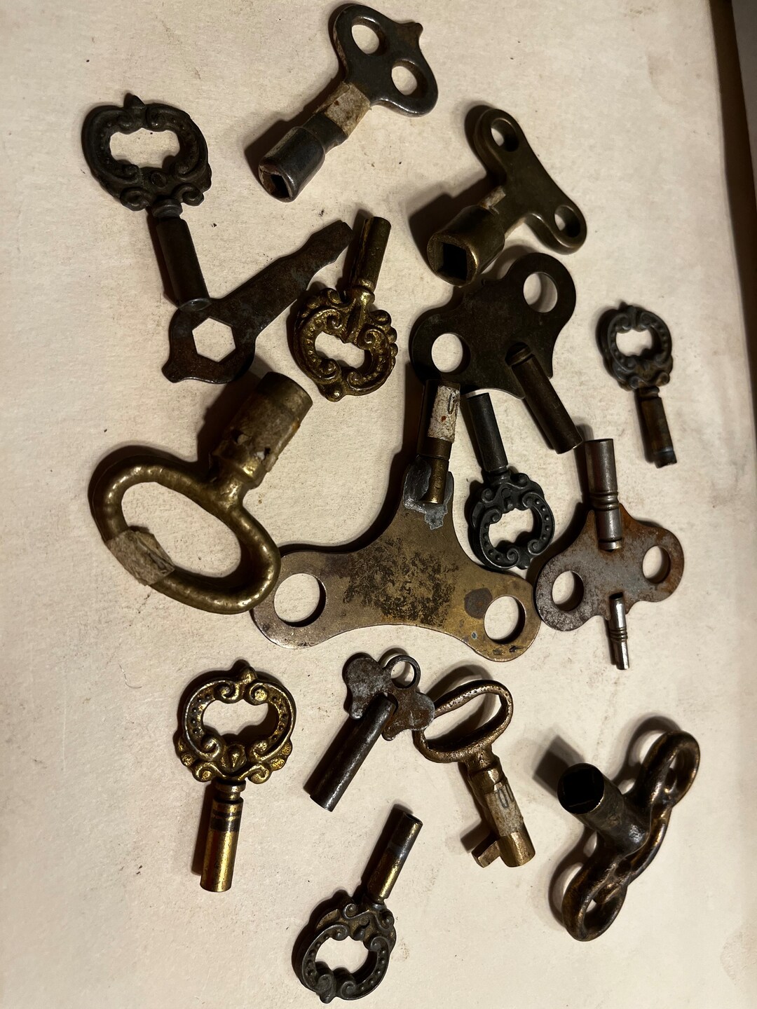 Antique Vintage Clock Lamp Keys - Etsy