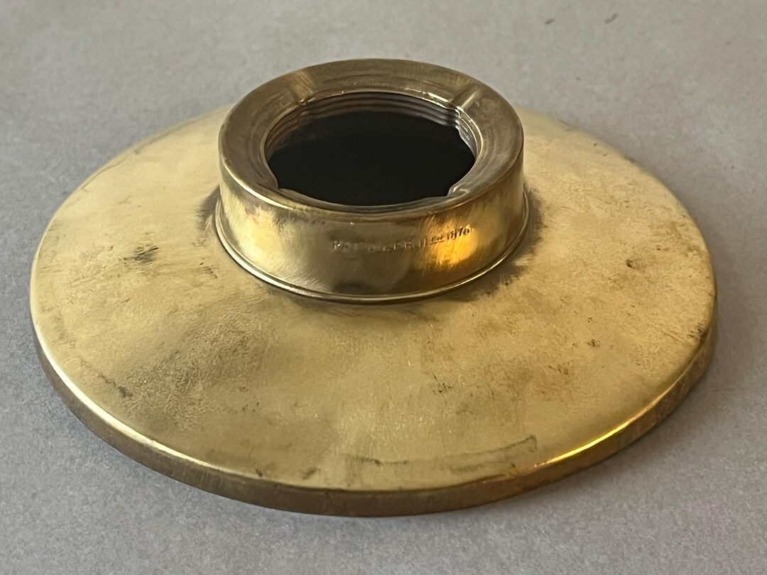 Antique Vintage Brass 1876 Oil Lamp Font Cap Light Part - Etsy