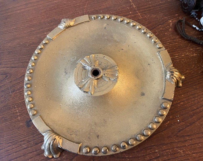 Antique Vintage Cast Iron Lamp Base Light Part - Etsy