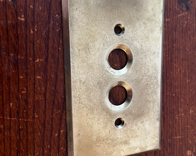 Antique Vintage Brass Push Button Light Switch Plate - Etsy