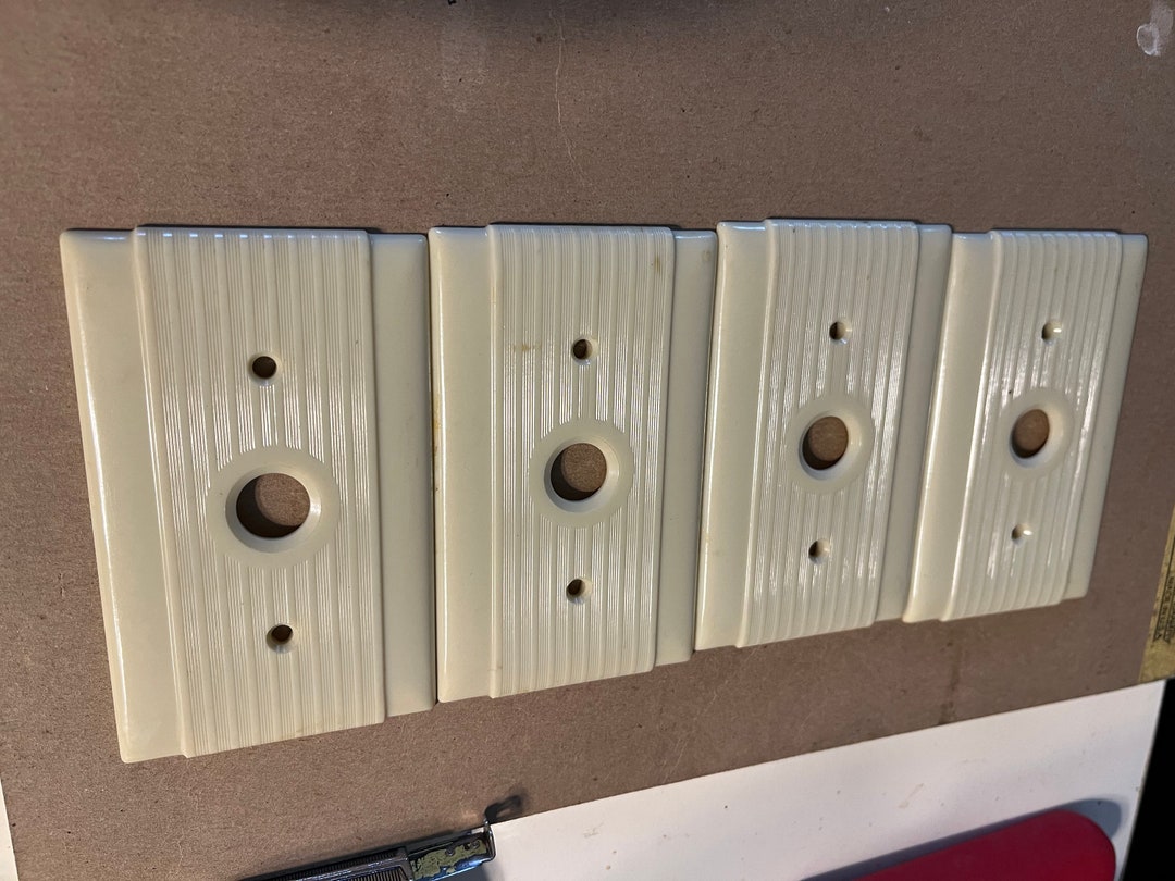 Antique Vintage Lot 4 P&s Uniline Bakelite Cable Bracket Parts - Etsy