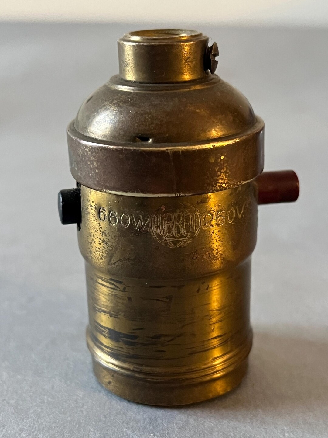 Antique Vintage Hubbell Lamp Push Button Lamp Socket Light Part - Etsy