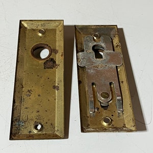 Antique Vintage Small Farmhouse Primitive Door Knob Slide Lock Parts - Etsy