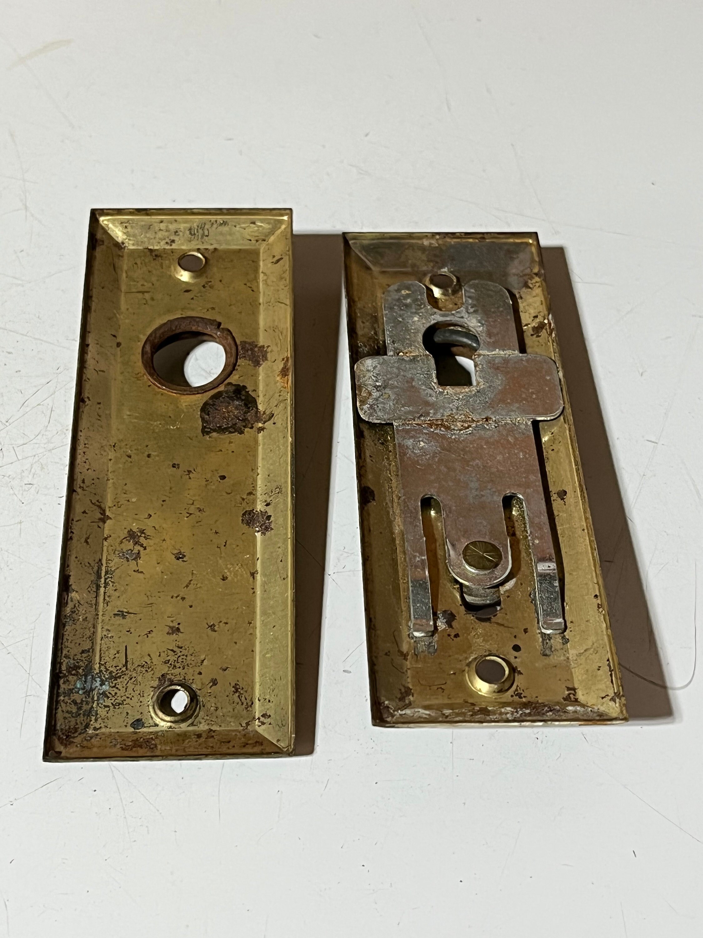 Antique Vintage Small Farmhouse Primitive Door Knob Slide Lock - Etsy