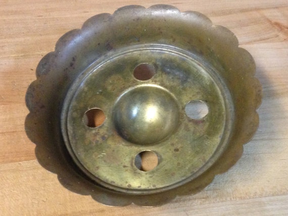 Chandeliers Antique Vintage brass chandelier light fixture center hub ...