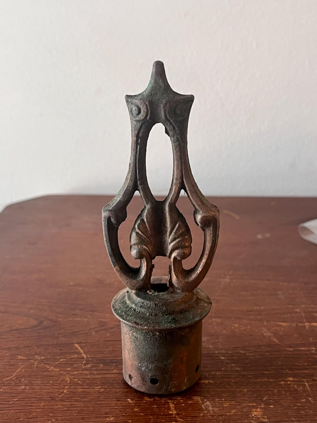 Antique Vintage Heavy Cast Iron Lamp Light Finial Part ? - Etsy