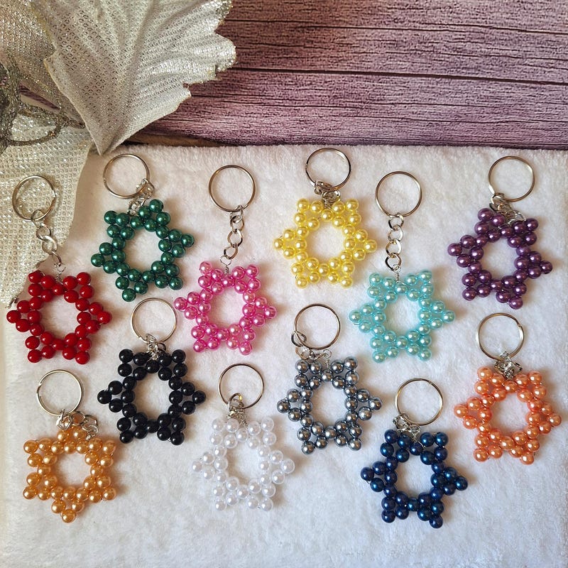 Star Keychain - Etsy