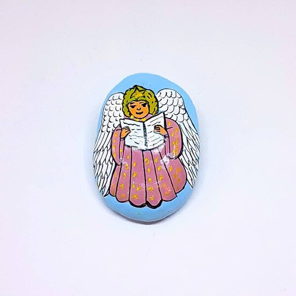 Angel Painted Rock - Etsy UK