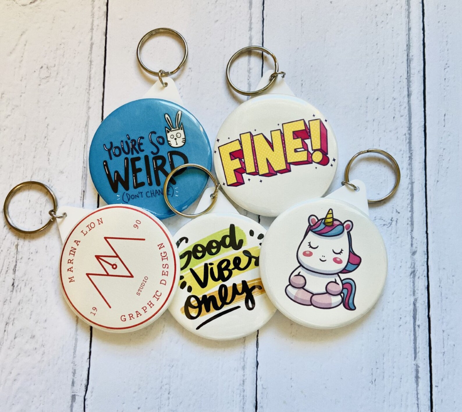 Custom Keyring design your own keyring logo keyring | Etsy Custom Keyring design your own keyring logo keyring | Etsy