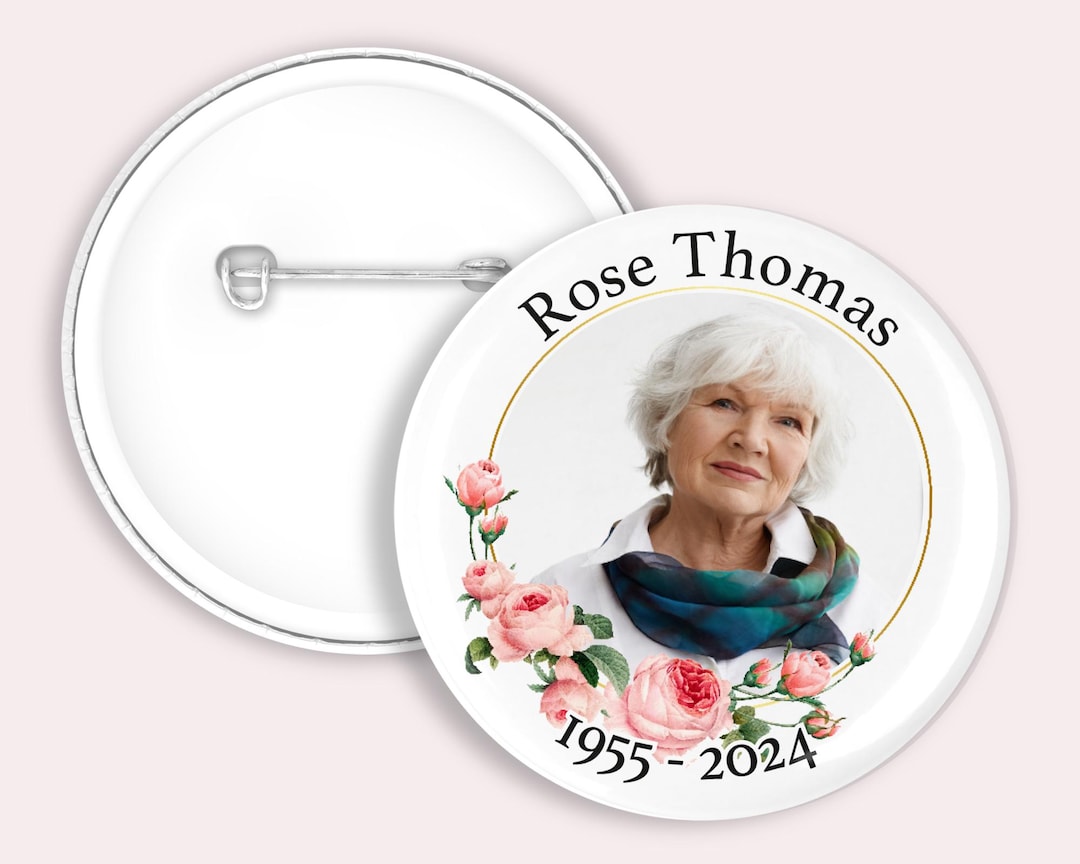 45mm Funeral Badges, in Loving Memory Badges, in Memoriam Badges ...