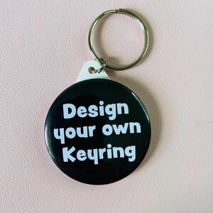 25mm MINI Keyring, Custom Keyring, Design Your Own Keyring, Logo ...