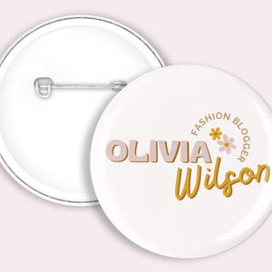 25mm Custom Badges, Personalised Badge, Design Your Own Badge, Logo ...