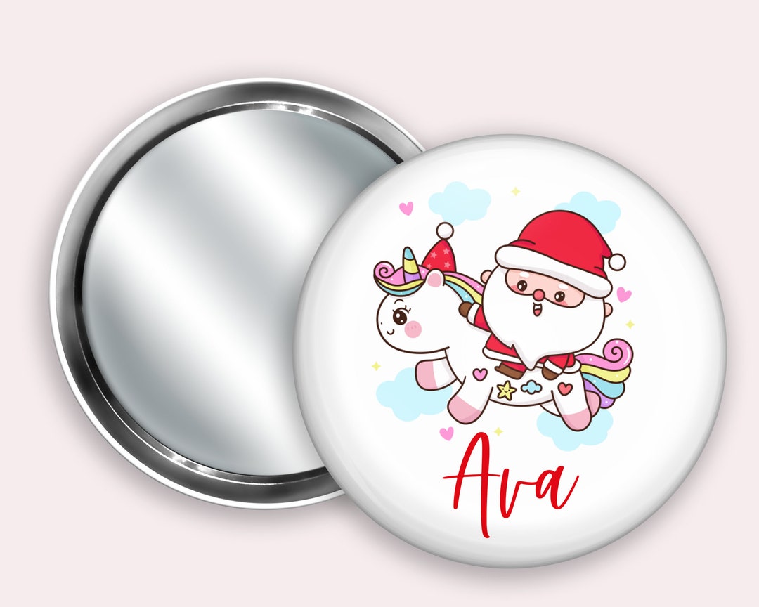 58mm Pocket Mirror, Stocking Filler, Stocking Stuffer, Secret Santa ...