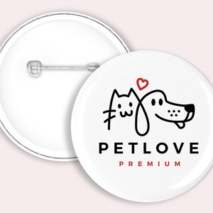 25mm Custom Badges, Personalised Badge, Design Your Own Badge, Logo ...