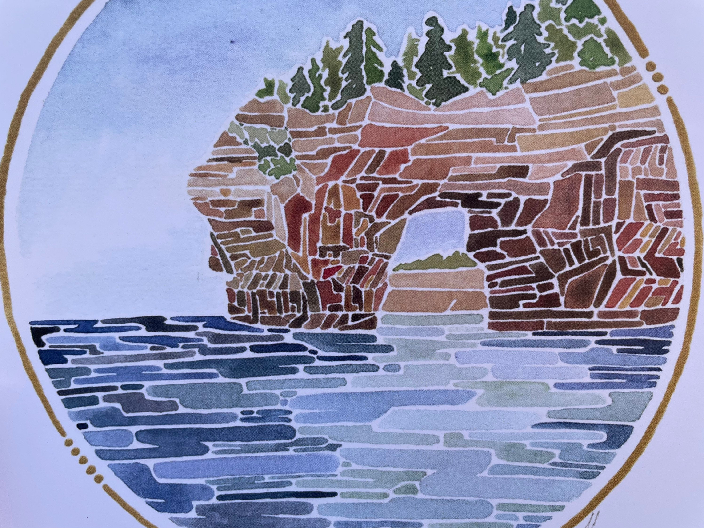 Pictured Rocks Michigan Print - Etsy