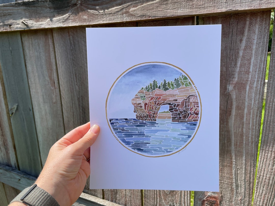 Pictured Rocks Michigan Print - Etsy