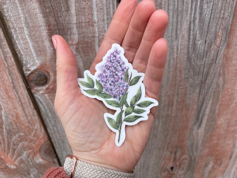 Lilac Sticker, Purple Flowers - Etsy